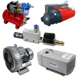Vacuum pumps, vacuum generators and accessories - CNC Clamping